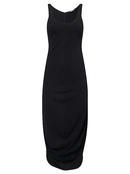 Jacquemus Sleeveless Stretch-jersey Midi Dress - Black