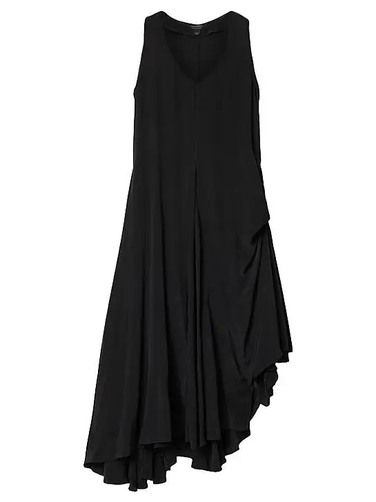 ALLSAINTS Sybil Woven Midi Dress - Black