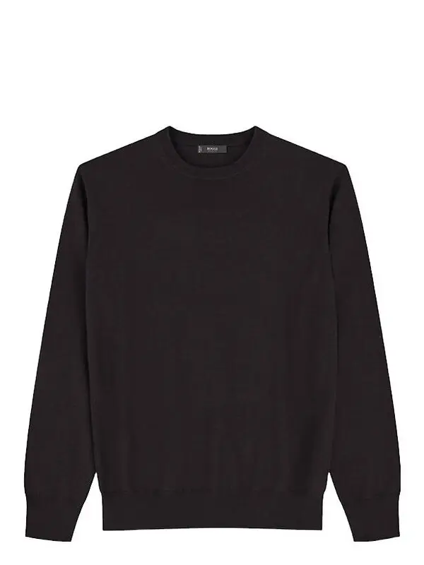 Boggi Milano Extrafine Merino-wool Jumper - Dark Brown