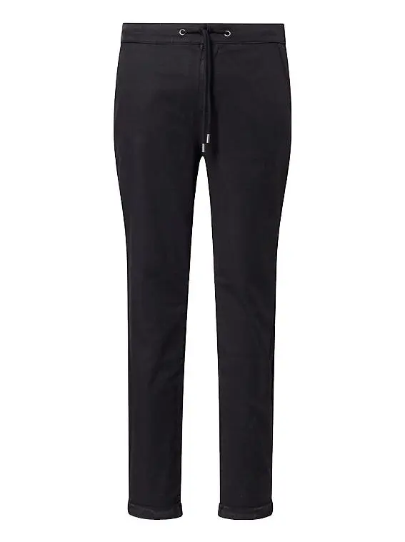 Paige Fraser Drawstring Stretch-woven Trousers - Black
