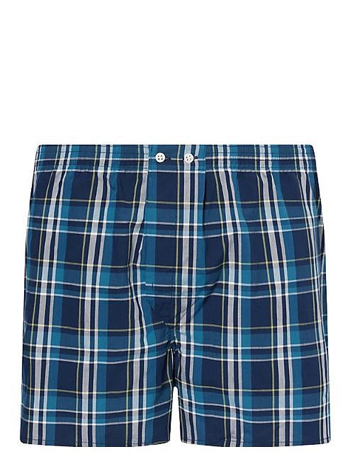 Derek Rose Barker Check-print Cotton Boxer Shorts - Navy