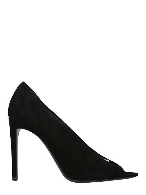 Valentino Garavani Révélé 105 Suede Peep-toe Pumps - Blk/other