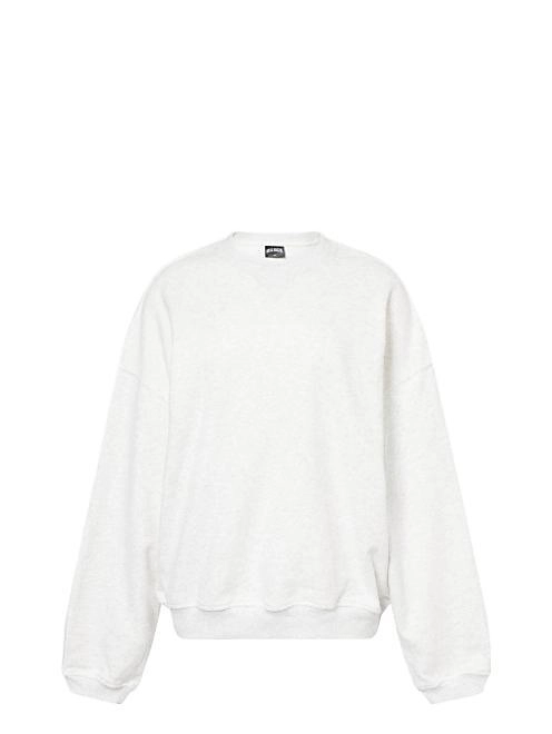 RU & ROCKA Logo Embroidered Cotton Sweatshirt - Grey