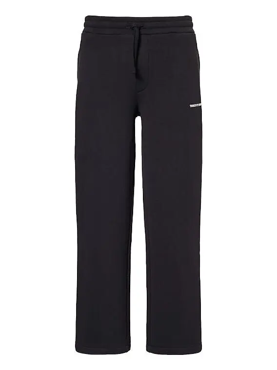 THE COUTURE CLUB Micro Copyright Logo-print Cotton Jogging Bottoms - Black