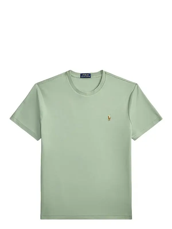 Polo Ralph Lauren Logo-embroidered Short-sleeve Cotton T-shirt Xxl - Light Green