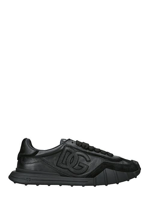Dolce & Gabbana Athletic Tread Leather Trainers - Blk/other