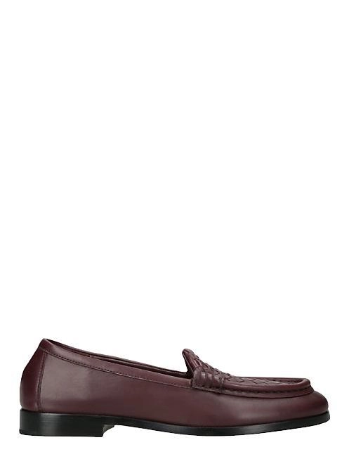 Bottega Veneta Intrecciato Leather Loafers - Wine