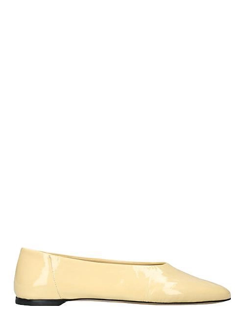 TOTEME Patent-leather Ballet Flats - Yellow