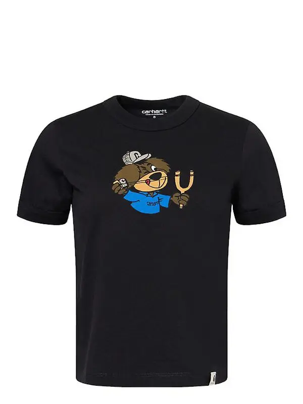 Carhartt Work In Progress Slingshot Graphic Cotton T-shirt - Black