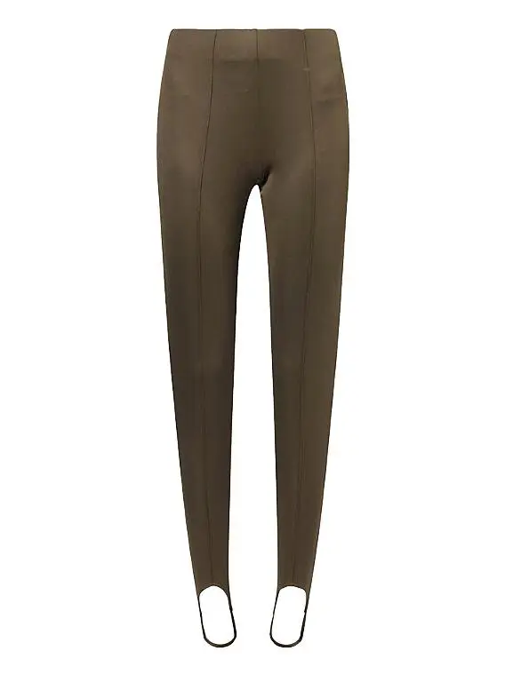 THE FRANKIE SHOP Caserta Stirrup-hem Stretch-jersey Leggings - Olive