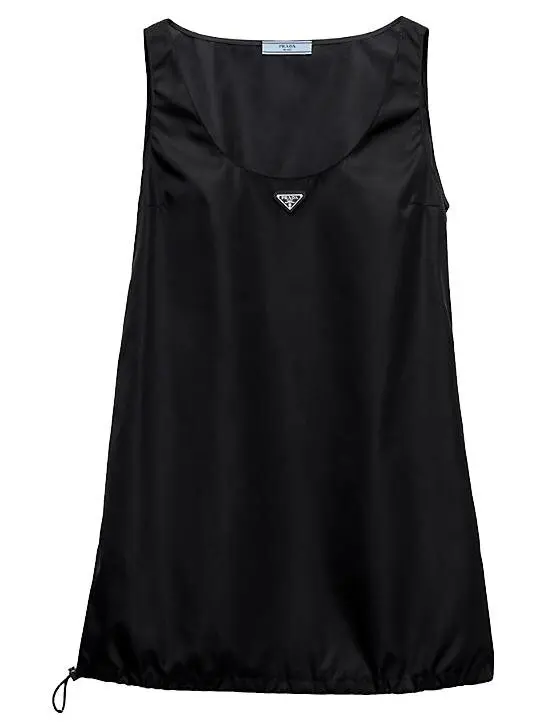 Prada Re-nylon Mini Dress - Black