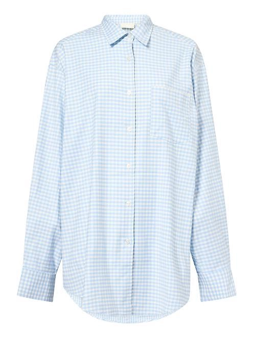 Monday Swimwear La Jolla Checked Stretch-cotton Shirt - Sky Gingham