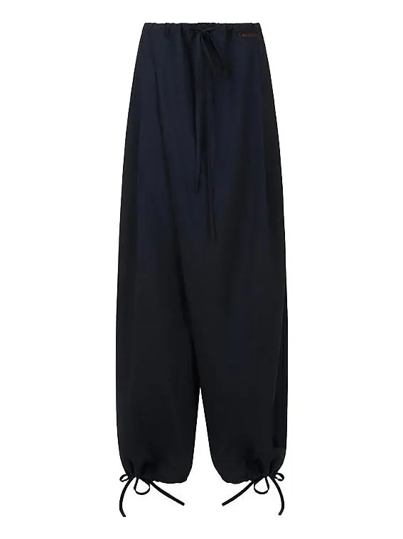 Marni Wide-leg Drawstring Wool Trousers - 00b99
