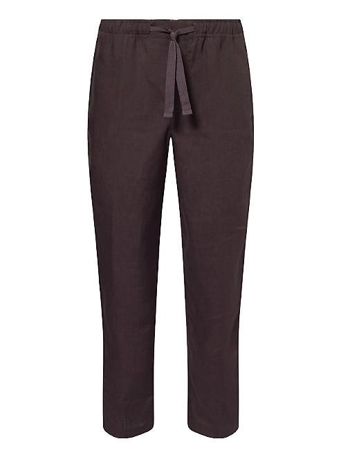 Orlebar Brown Alex Tapered Linen Trousers - Espresso