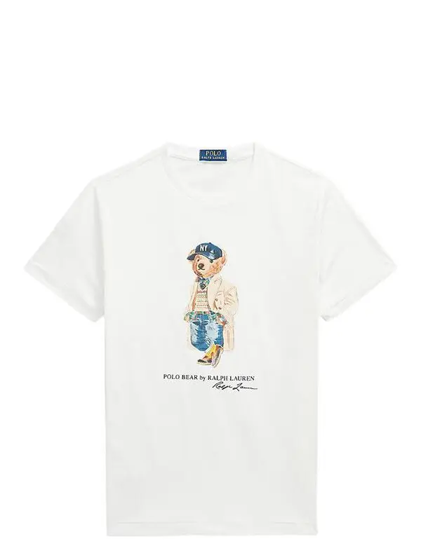 Polo Ralph Lauren Polo Bear Print Cotton T-shirt - White