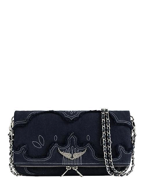Zadig&Voltaire Denim Cross-body Bag - Silent