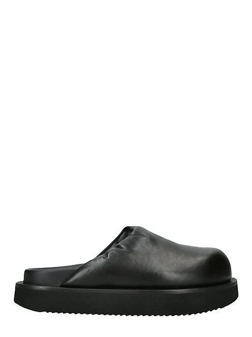 Rick Owens Padded Leather Mules - Black