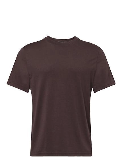FRAME Crewneck Cotton T-shirt - Deep Brown