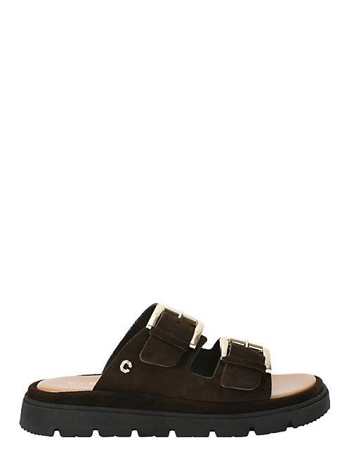 Carvela Pavilion Suede Buckled Sandals - Brown/oth