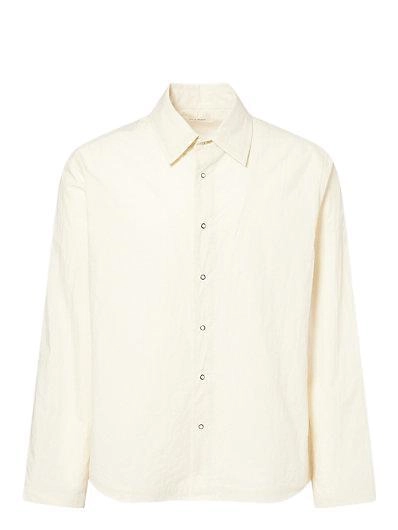 CRAIG GREEN Boxy-fit Utility Cotton-blend Shirt - Ecru