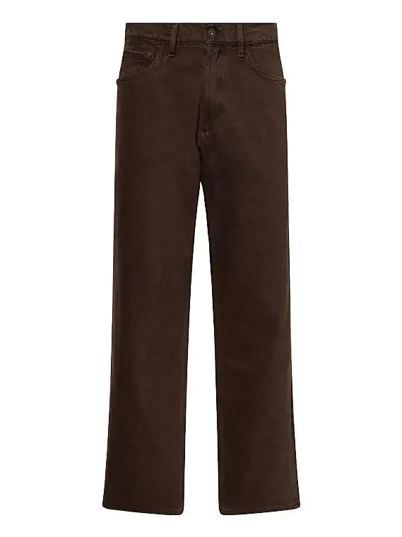 Rag & Bone Relaxed Straight-leg Denim Jeans - Dark Brown