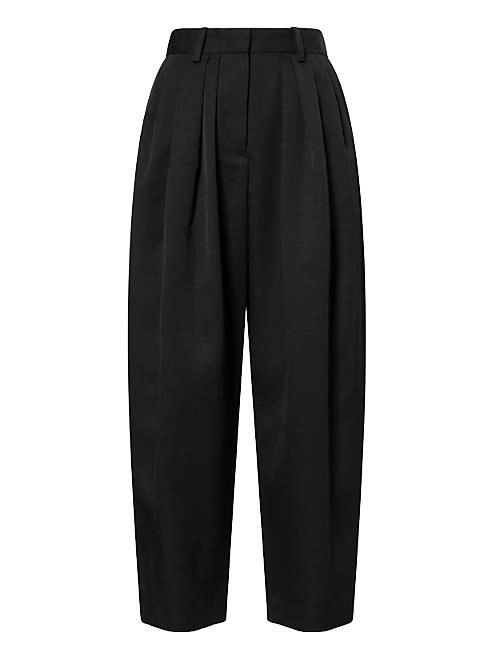 Isabel Marant Étoile Janice Pleated Wool Trousers - Black