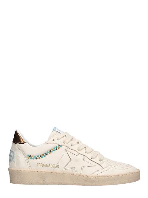 GOLDEN GOOSE Ballstar Leather Trainers - Cream Comb