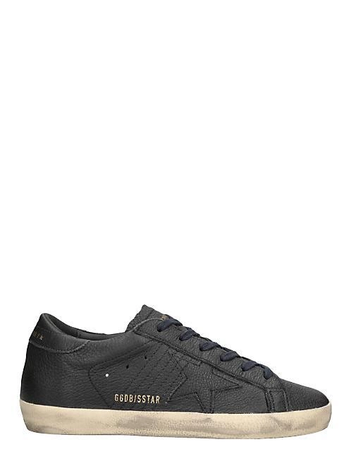 GOLDEN GOOSE Super-star Leather Trainers - Navy