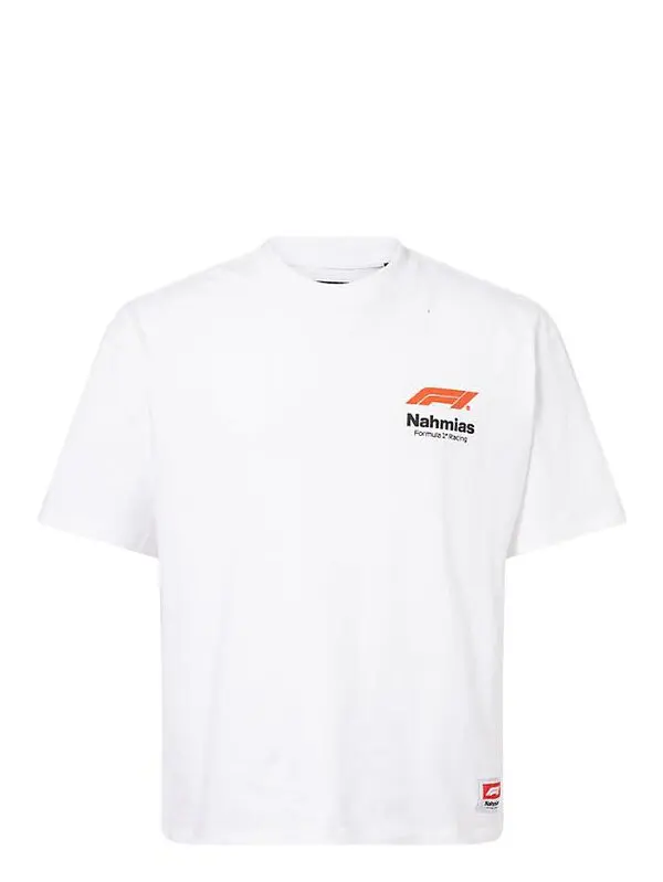 NAHMIAS F1 Boxy-fit Cotton T-shirt - White