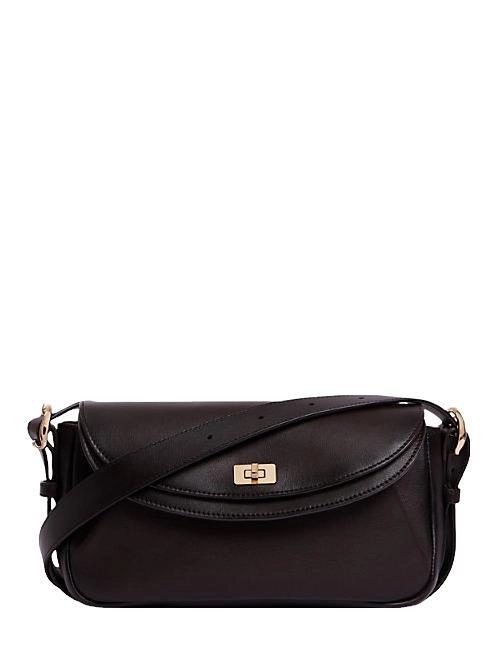 Sandro Le Mambo Leather Shoulder Bag - Brown