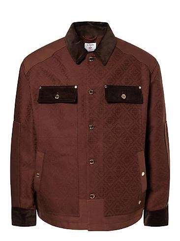 Casablanca Monogram-print Cotton Jacket - Brown
