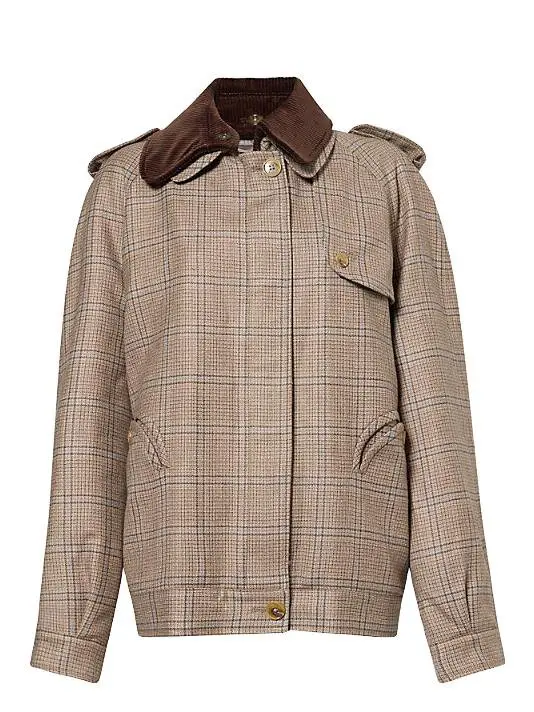 BLAZÉ MILANO Saona Chausie Padded Virgin-wool Trench Jacket - Beige
