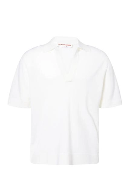 Orlebar Brown Raffertie Short-sleeve Wool Polo Shirt - White Sand