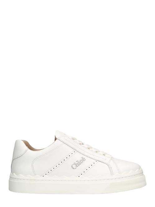 Chloé Lauren Leather Trainers - White