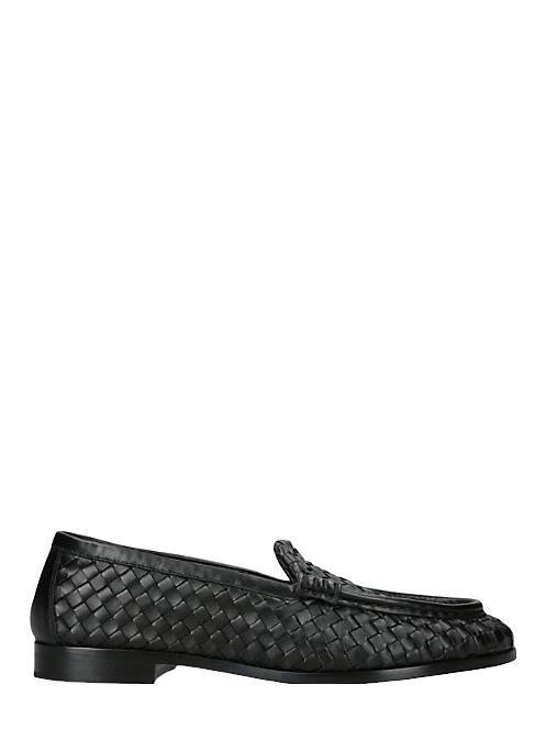 Bottega Veneta Silenzio Leather Loafers - Black
