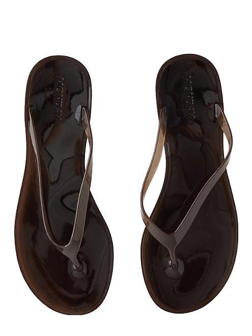 Monday Swimwear Jelly Flip Flops - Espresso