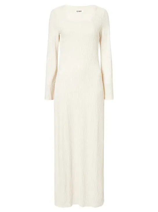 4TH & RECKLESS Livoria Square-neck Jersey Maxi Dress - Ecru