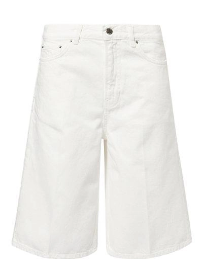 TOTEME Denim Board Shorts - White