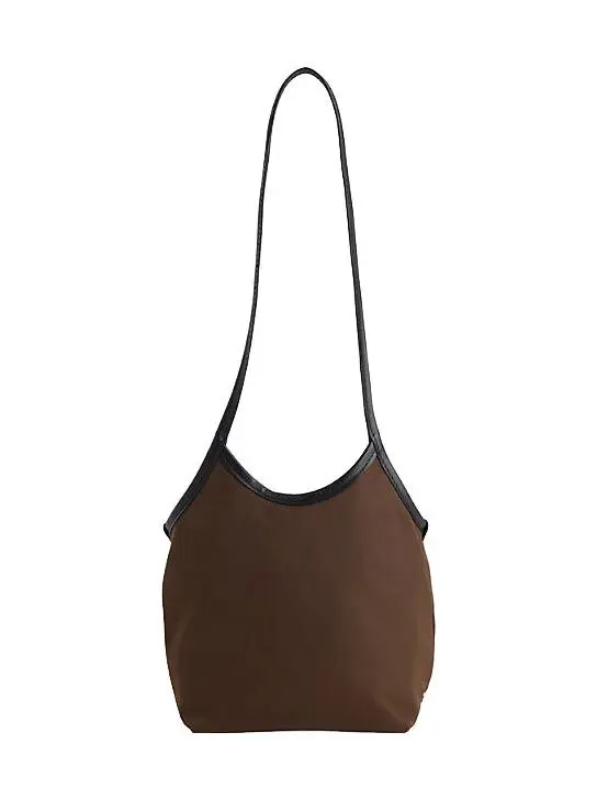 VALESQUE Cami Small Nylon Shoulder Bag - Soft Brown