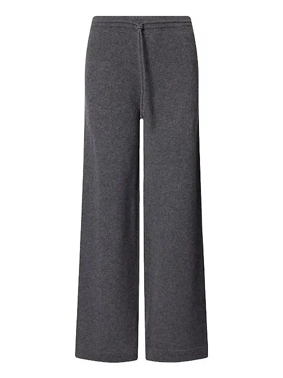 Theory Brushed Cashmere Trousers - Charcoal
