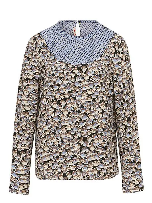 Marni Printed Crepe De Chine Silk Top - Ann99