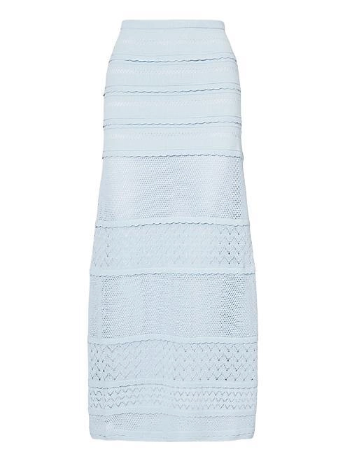 Devon Windsor Yasmin Knitted Maxi Skirt - Blue