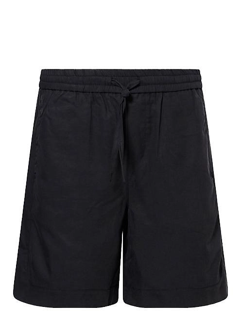 THE COUTURE CLUB Cupro Panelled Woven Shorts - Black