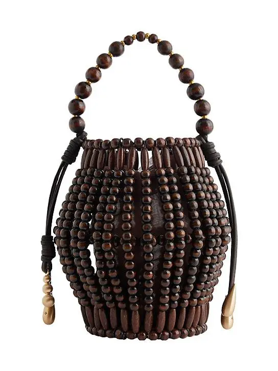 Cult Gaia Lantern Top-handle Bag - Walnut