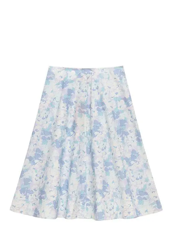 Marni Floral Print Cotton Midi Skirt - Pfb21