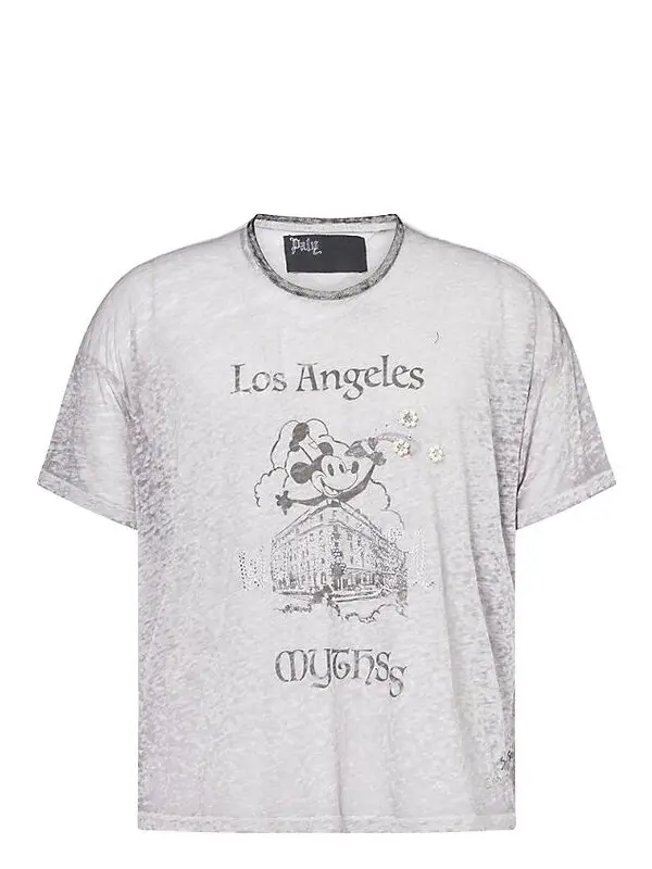 PALY HOLLYWOOD Mythss Vintage Tri-blend T-shirt - Gray