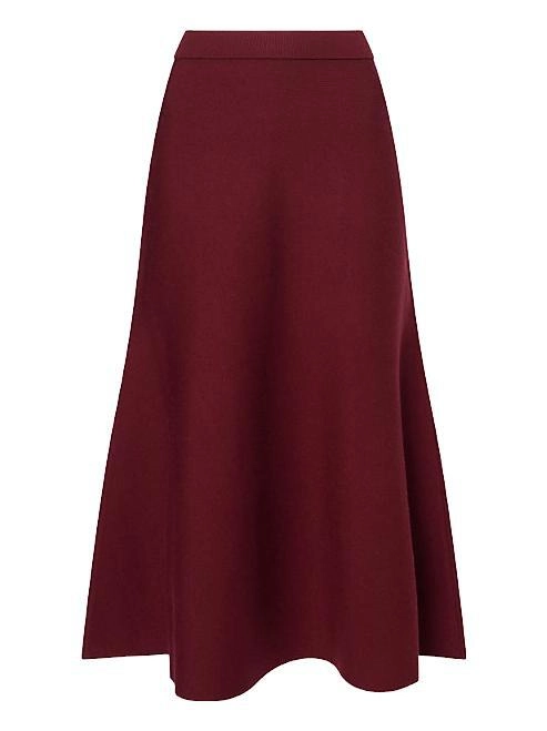 Simkhai Knitted Wool Maxi Skirt - Fig