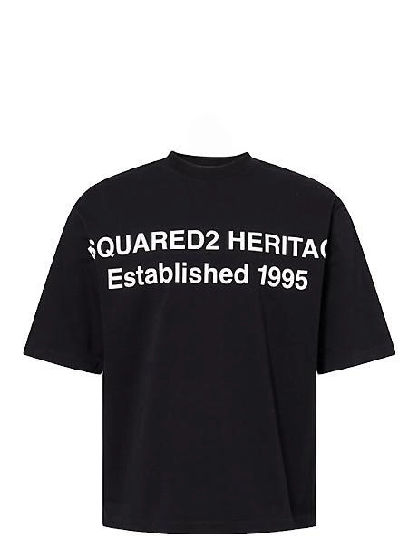 Dsquared2 Heritage Oversized Cotton T-shirt - Black