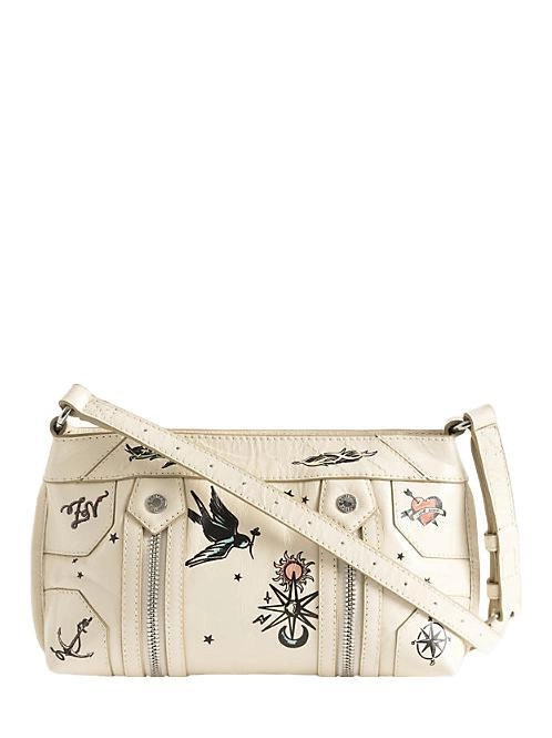 Zadig&Voltaire Leather Cross-body Bag With Tattoo Print - Flash