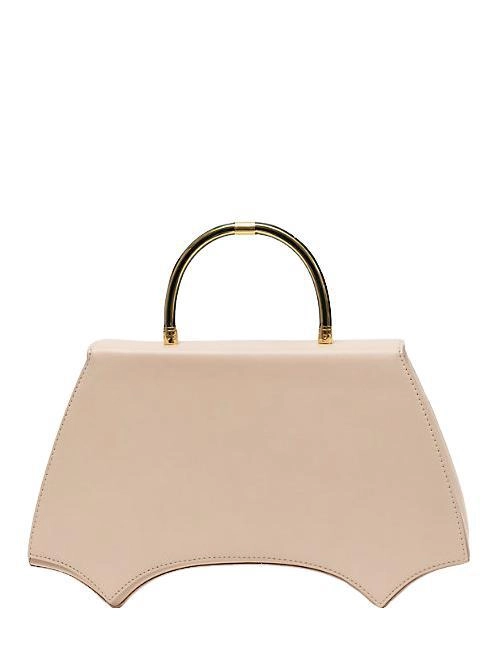 BOVENUE Reema Structured Leather Top-handle Bag - Tan